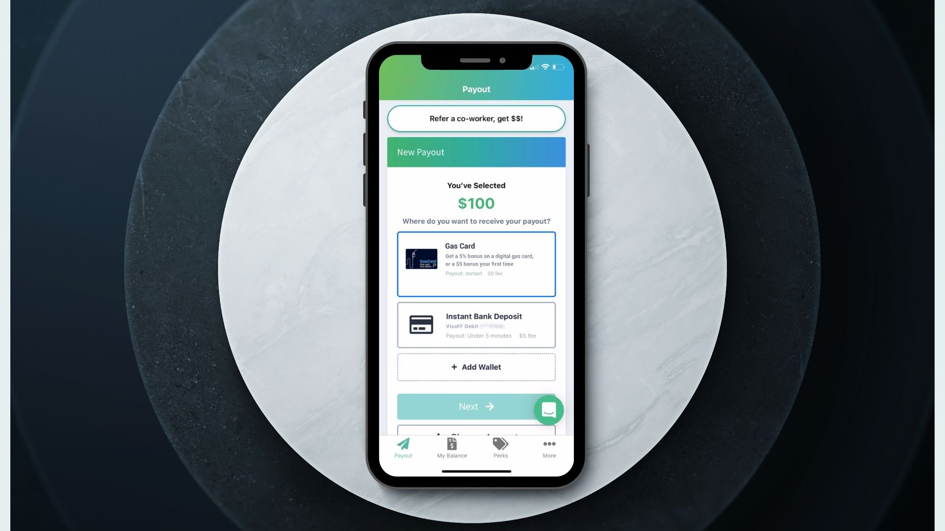 Amplify employee wages with fee-free Gas Card payouts